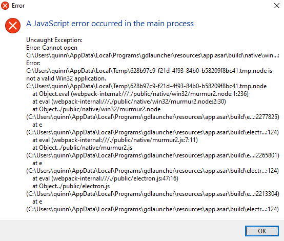 Crashes on opening, "is not a valid Win32 application" · Issue #1177 ...