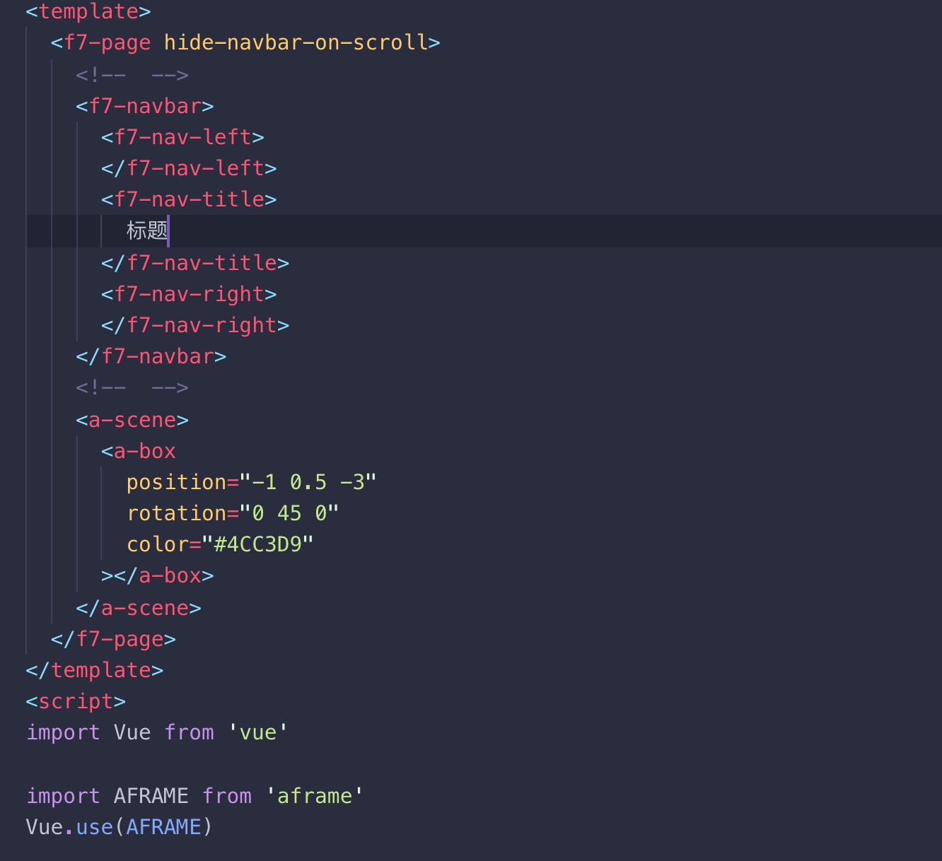 The a-frame cannot be used properly in Framewor7-Vue. · Issue #3325 · framework7io/framework7 ...