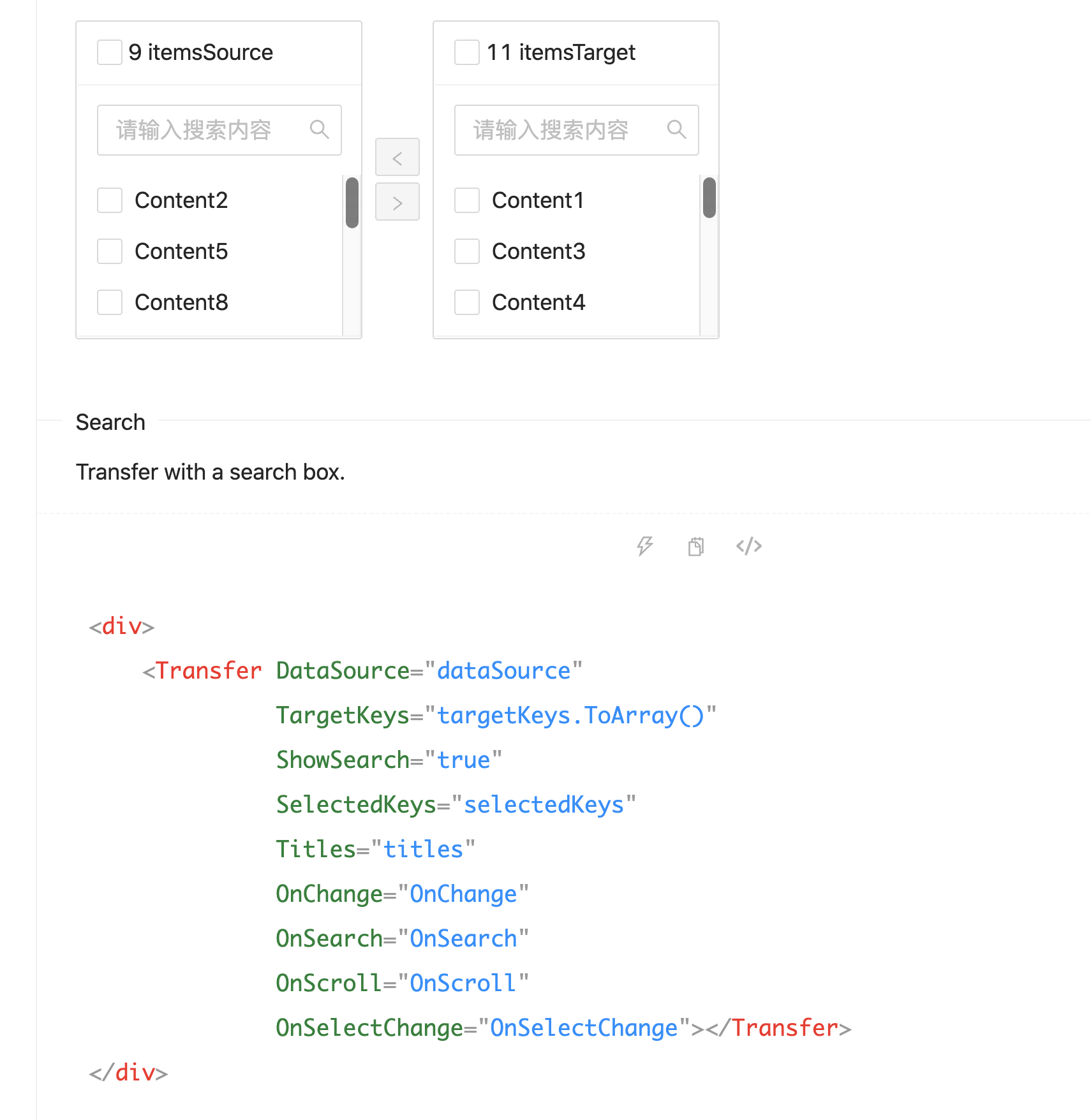 Transfer Search Placeholder Is Hardcoded · Issue 645 · Ant Design Blazorant Design Blazor · Github