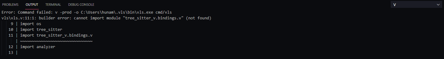 Failed installing VLS · Issue #140 · vlang/vls · GitHub