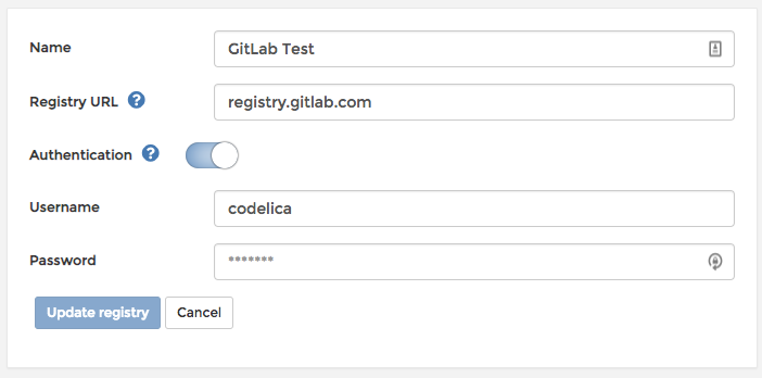 Container registry does not works with Gitlab · Issue #2105 · portainer/portainer · GitHub