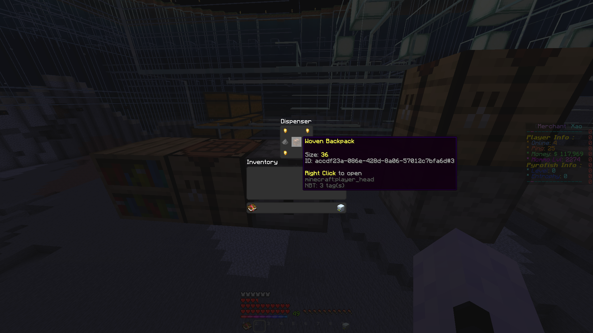 Crafting Soulbound Backpack giving an error from upgrading in Magic Workebench · Issue #3939 ...