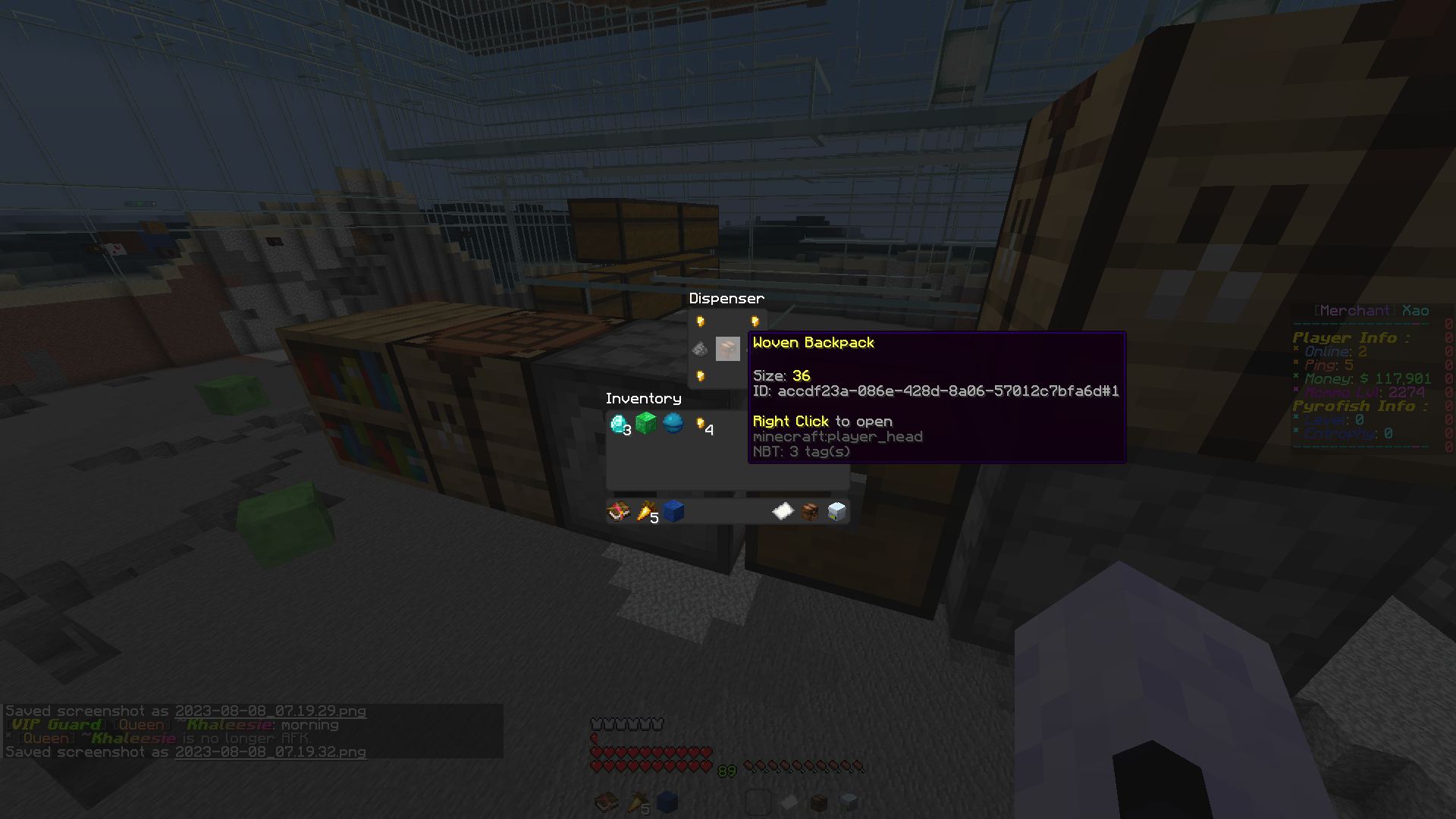 Crafting Soulbound Backpack giving an error from upgrading in Magic Workebench · Issue #3939 ...