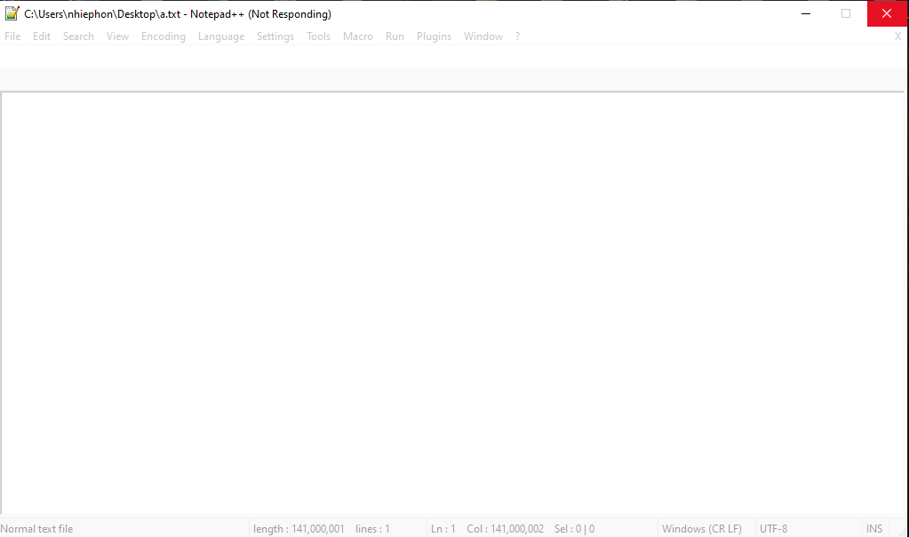 Notepad Hang When Processing One Line Json File · Issue 8747 · Notepad Plus Plusnotepad Plus