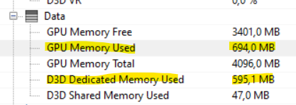 The GPU used memory can be different depend on the hardware · Issue ...