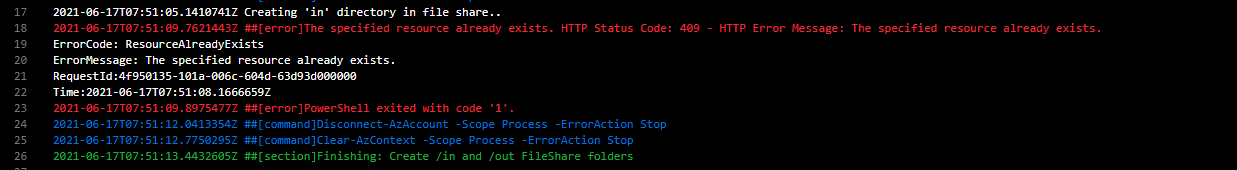 FileShare folder creation: HTTP 409 error when folder already existing · Issue #179 · arcus ...