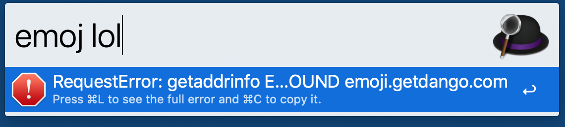 Cannot find emoji: ''RequestError: getaddrinfo ENOTFOUND emoji.getdango.com" · Issue #26 ...