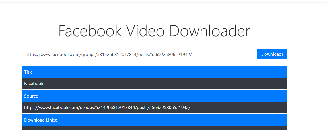 No Download links here by · Issue #41 · vikas5914/Facebook-Video ...