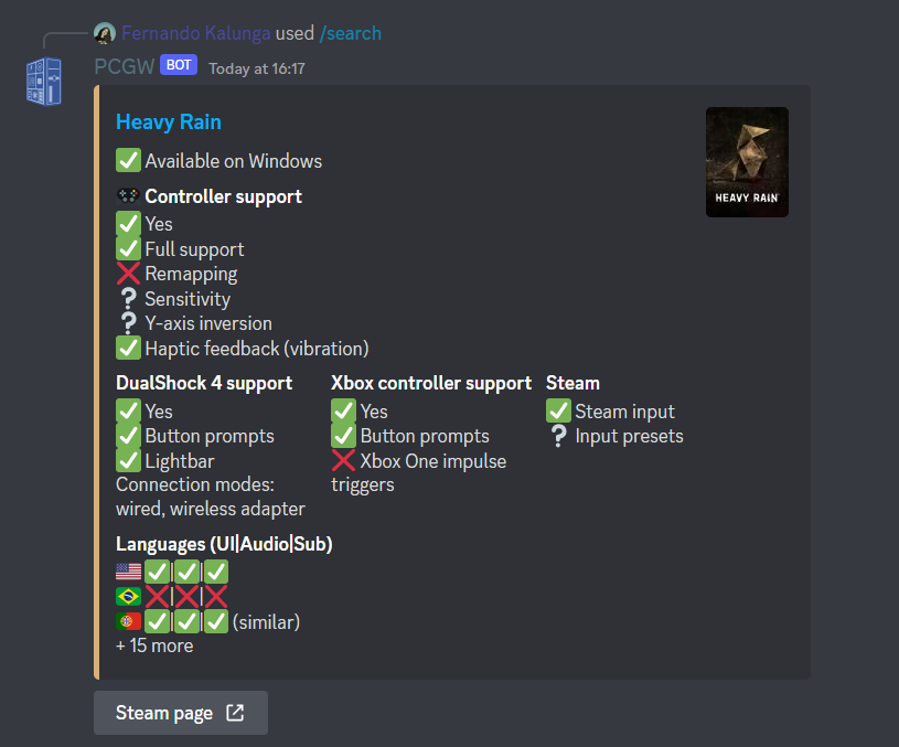 GitHub - MysteryMS/pcgw-discord: Discord bot that gets information ...