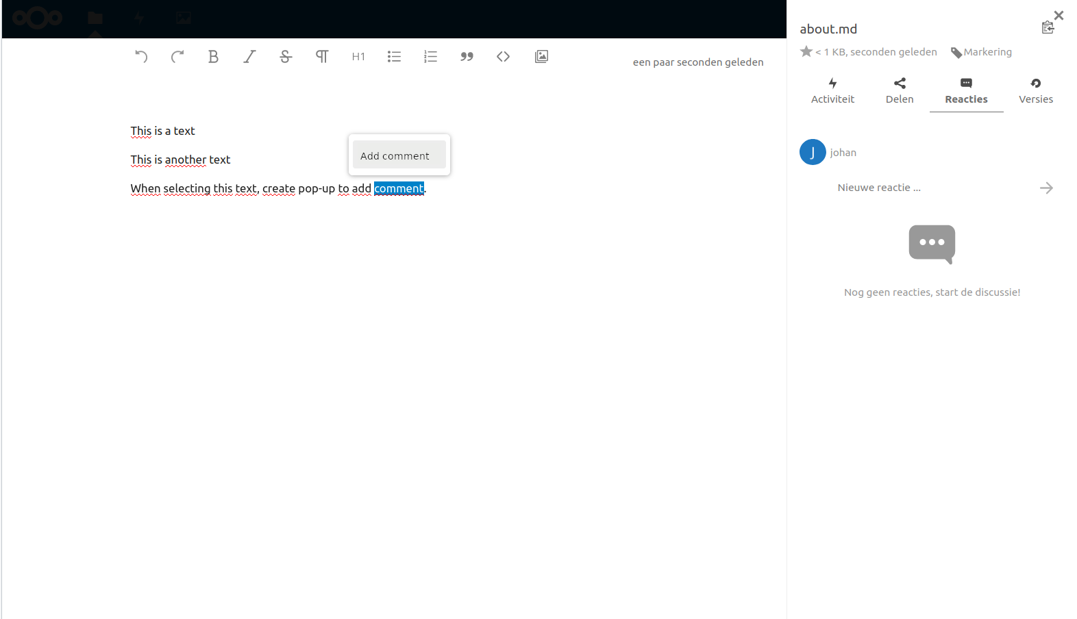 Add Comment To Specific Selected Text In Document Issue 525 