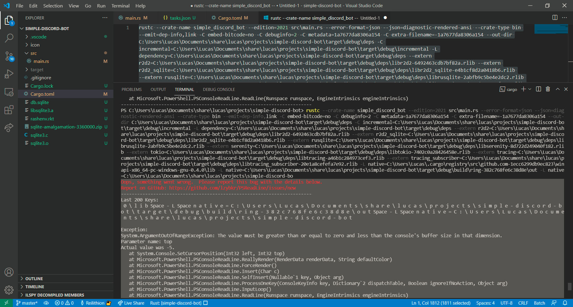 Oops While Pasting A Long Command Into Vscodes Powershell Terminal · Issue 2968 · Powershell 