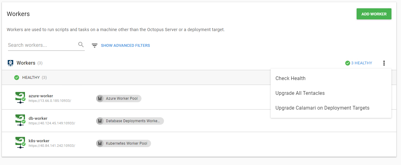 Worker Health Check triggered from UI is checking targets instead · Issue #5140 · OctopusDeploy ...