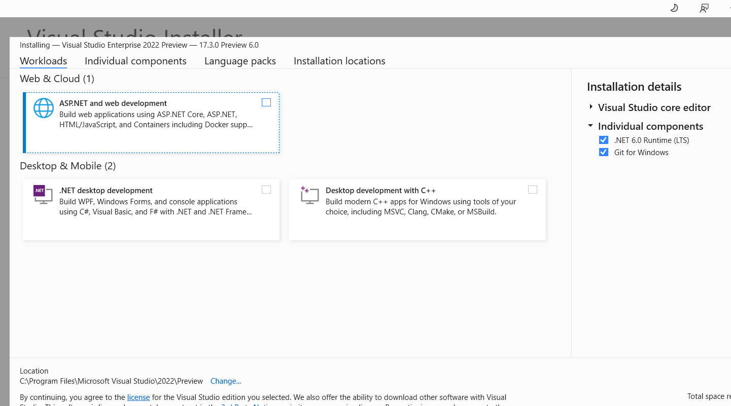 .net Maui Workload is not available to install on VS 2022 17.3 Preview 6 installer · Issue #9222 ...