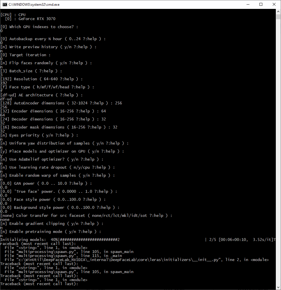 Dose rtx3080 work well on DFL? · Issue #906 · iperov/DeepFaceLab · GitHub