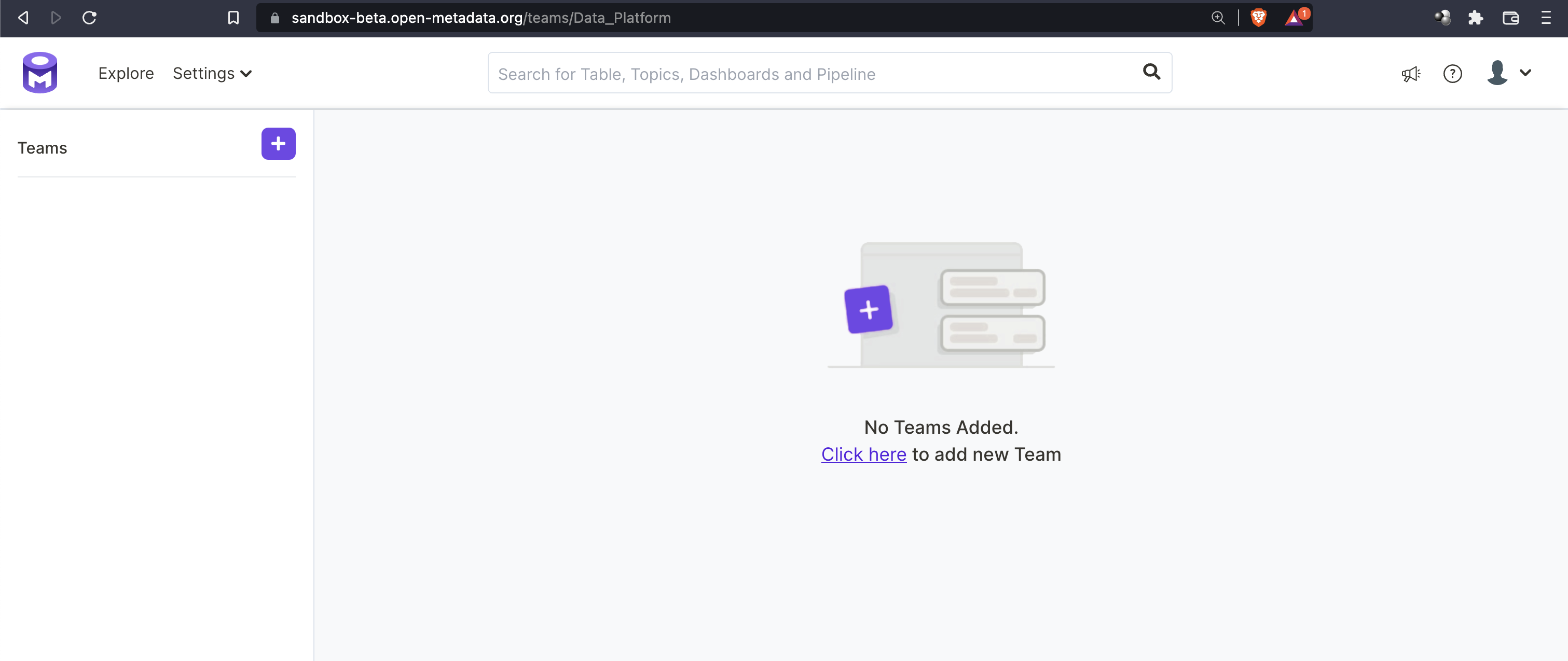 Team not found error page, when clicked on owner from entity page · Issue #1687 · open-metadata ...