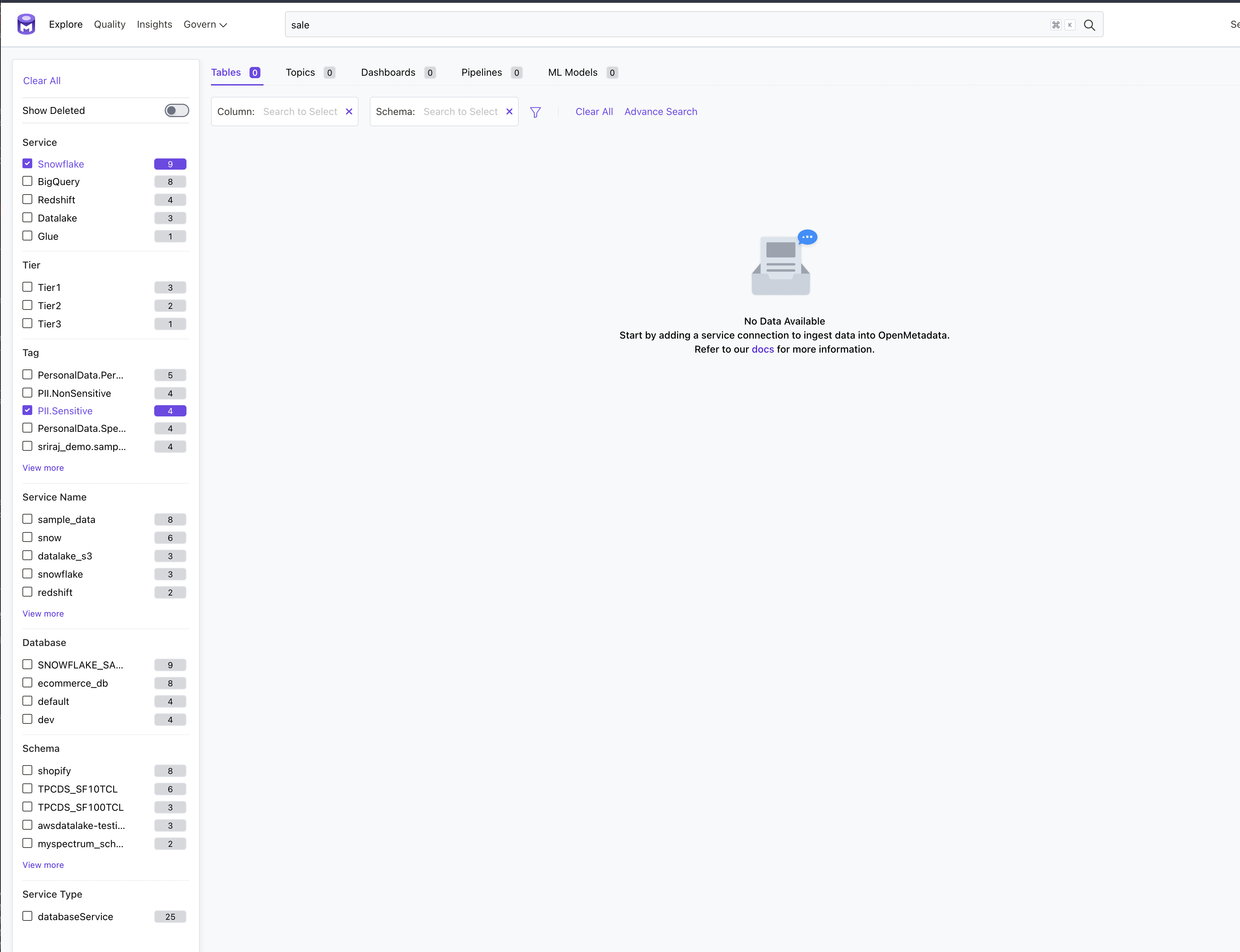 regression in search filters · Issue #9108 · open-metadata/OpenMetadata · GitHub
