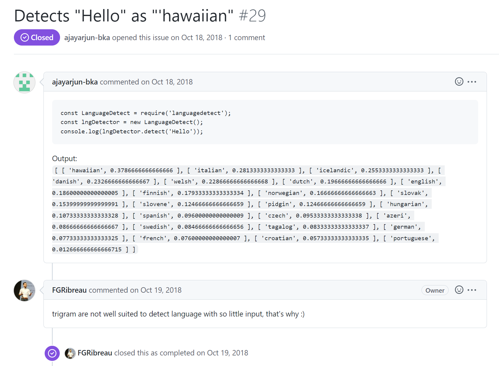 [Bug] 单个英文单词极易被识别成其他语言 · Issue #368 · openai-translator/openai-translator · GitHub