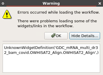 UnknownWidgetDefinition: Widget disappears when adding a parameter with ...