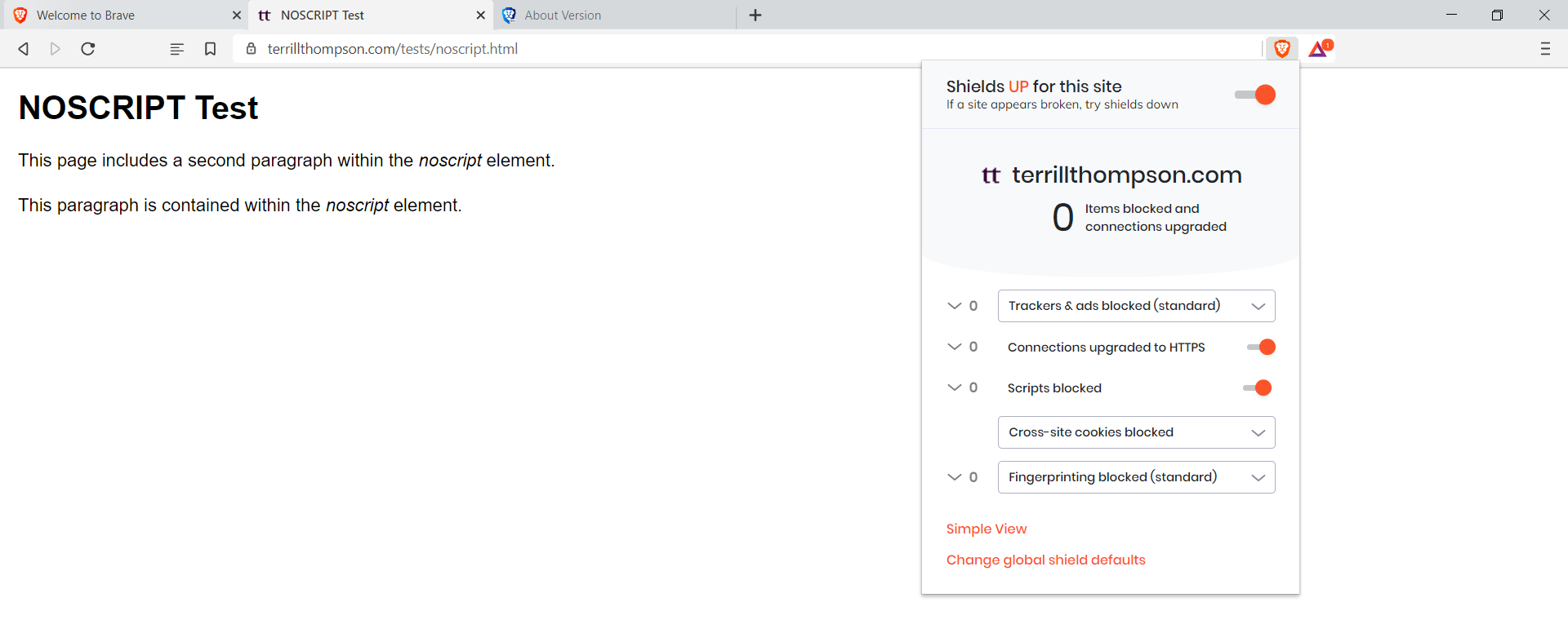 Remove chrome's noscript UI · Issue #199 · brave/brave-browser · GitHub