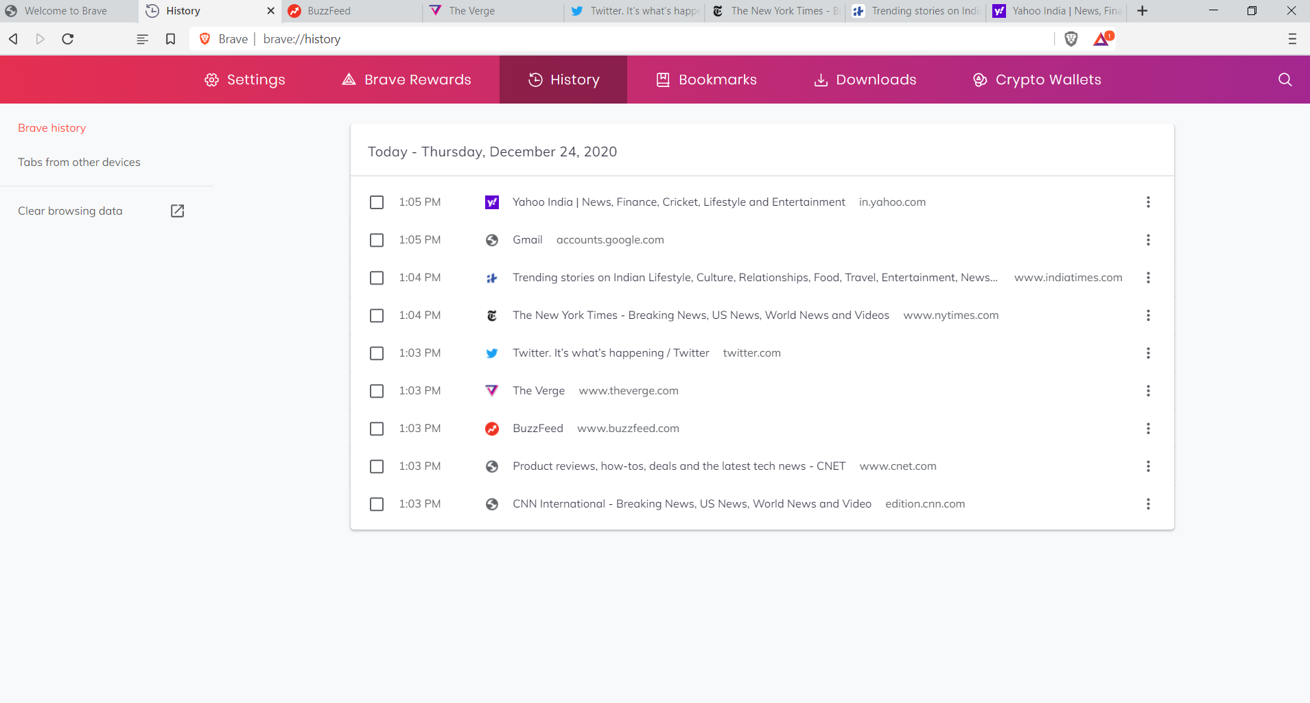 Duplicate site history listed in brave://history when two devices are ...