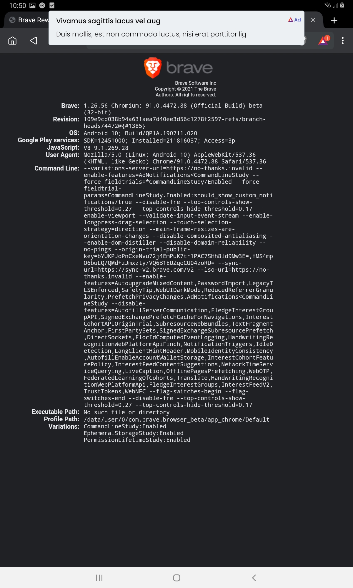 Implement custom ad notification dark mode · Issue #14810 · brave/brave ...