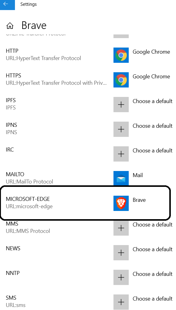Brave isn't set as a default app for microsoft-edge protocol · Issue ...