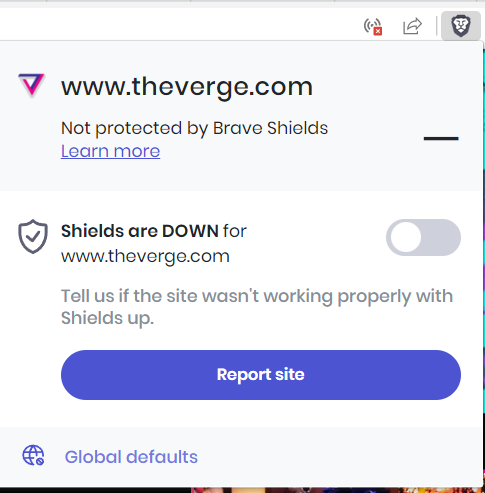 Remove v1 shields UI (a.k.a. shields extension panel) · Issue #23285 ...