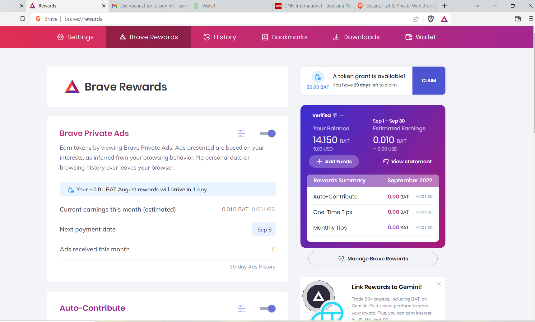 Payout pending and payout processing messages are shown in two ...