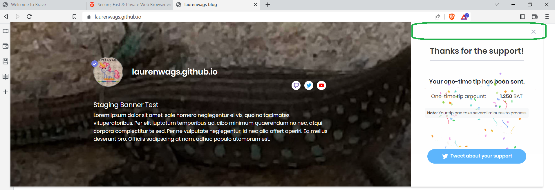 Close (x) button should be present in the tipping banner · Issue #26744 ...