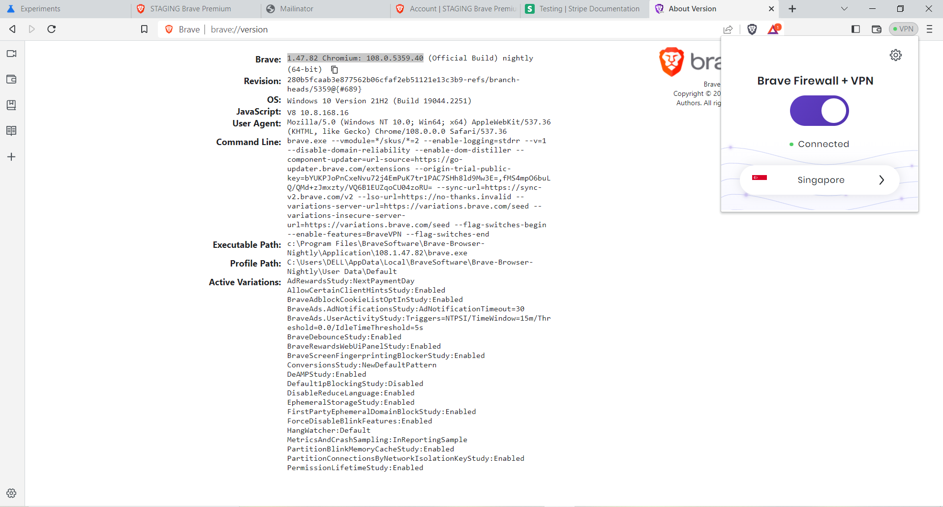 `Can't connect to server` error trying to enable and connect to VPN, after successfully fetching ...