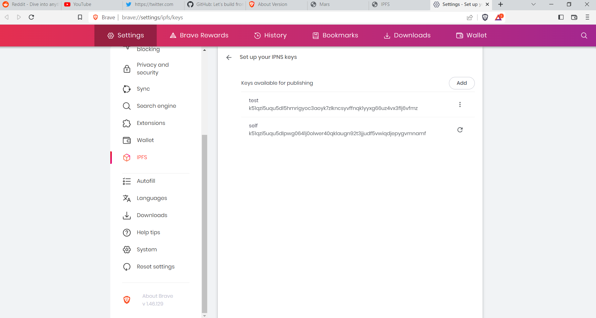 Cr108 Follow Up Ipns Keys Page Dots Menu Doesnt Work · Issue 26818 · Bravebrave Browser 0931