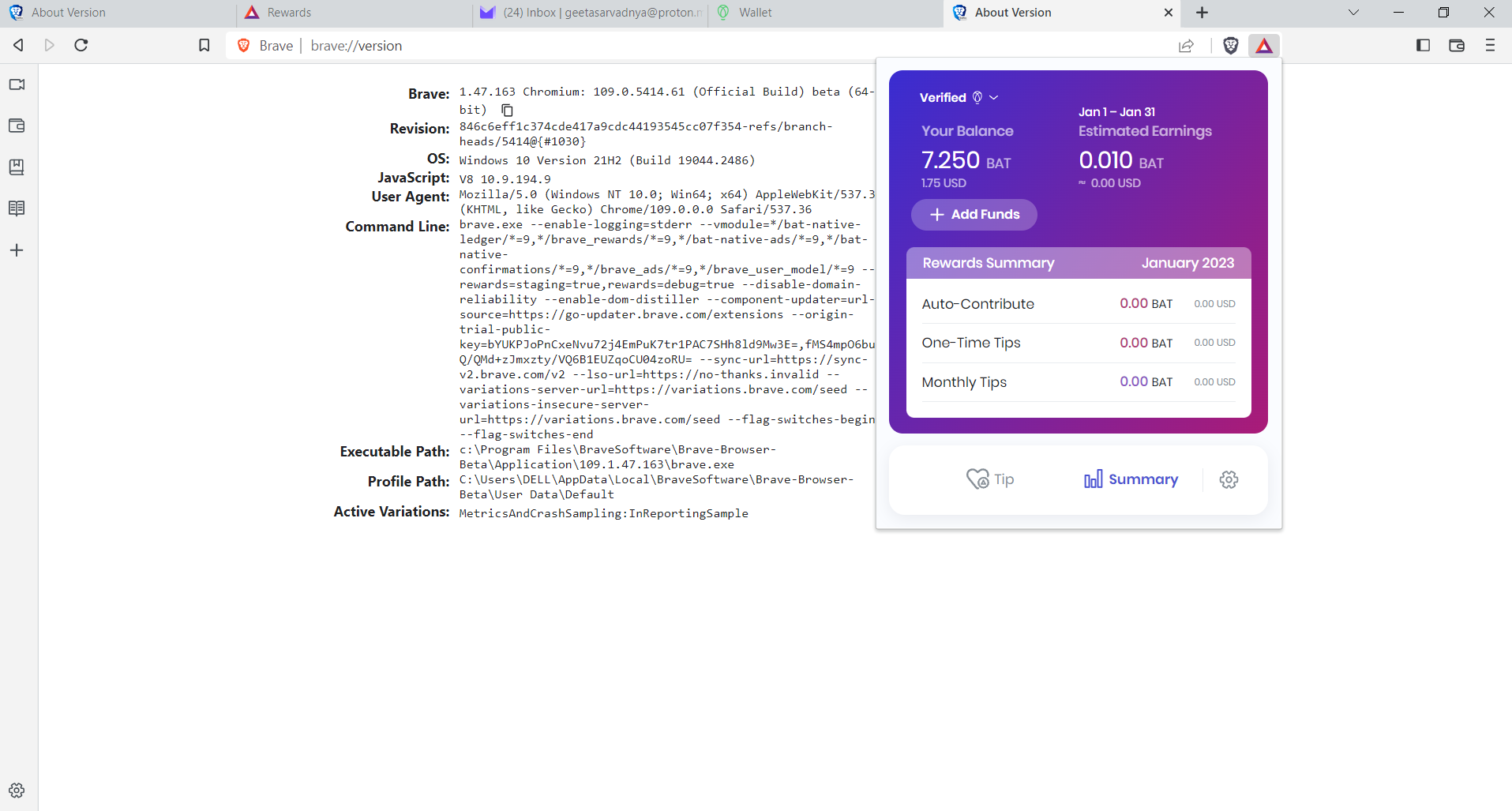 Update hyperlink color in brave://rewards page · Issue #27546 · brave/brave-browser · GitHub