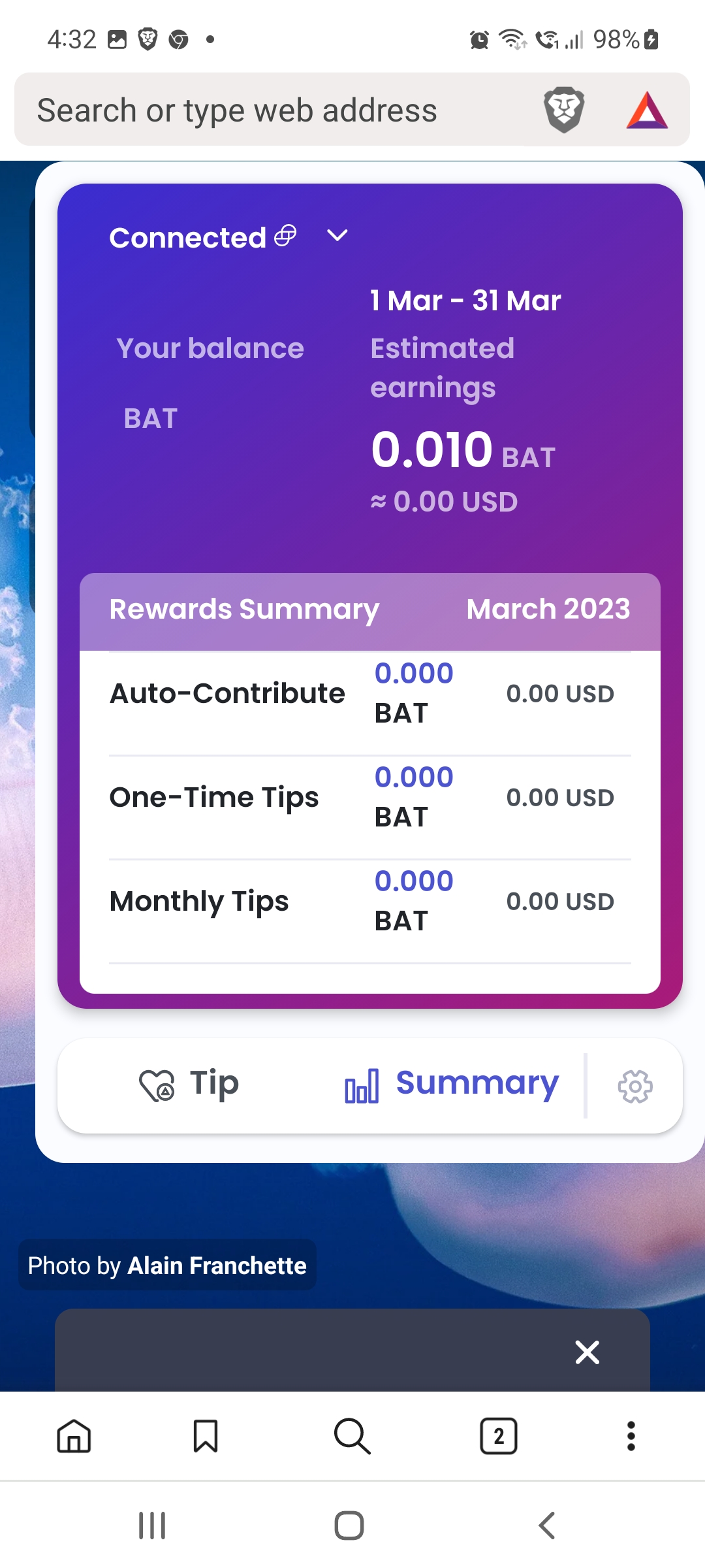[Android] Remove "Uh oh! The Brave Rewards server is not responding" toast notification · Issue ...