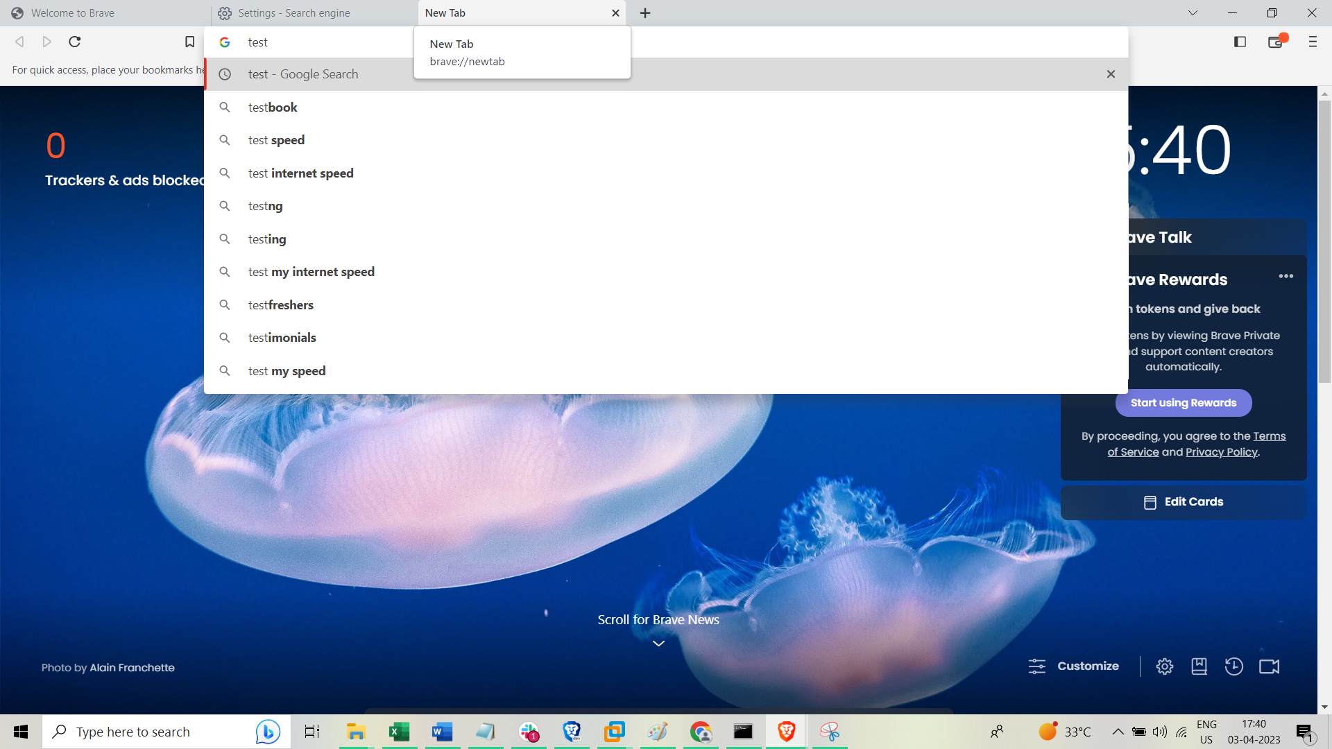 Search suggestions displayed in Private window when Google is the ...