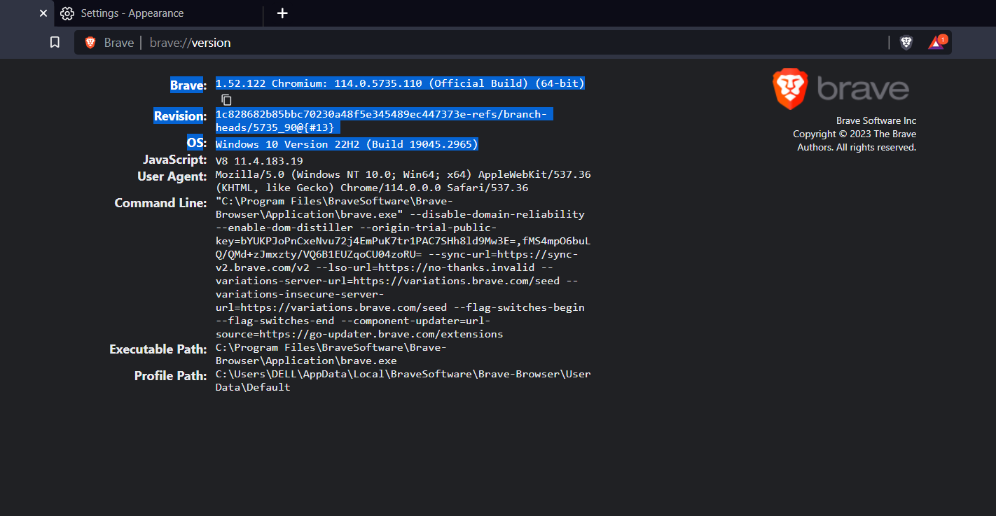 Upgrade From Chromium 114 0 5735 90 To Chromium 114 0 5735 110 · Issue 30830 · Brave Brave