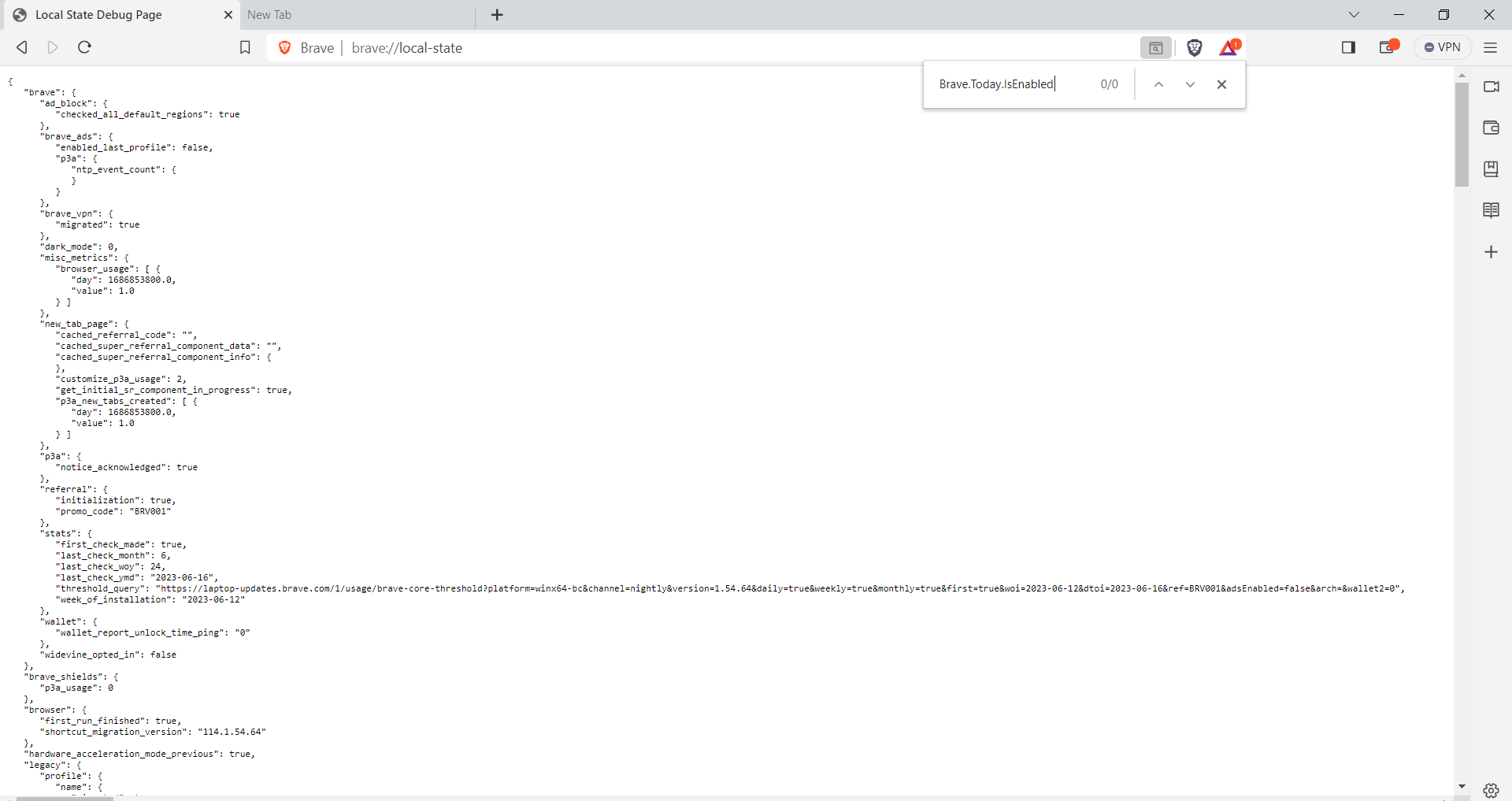 Incorrect response for the metrics `Brave.Today.IsEnabled` when brave news is turned OFF and ON ...