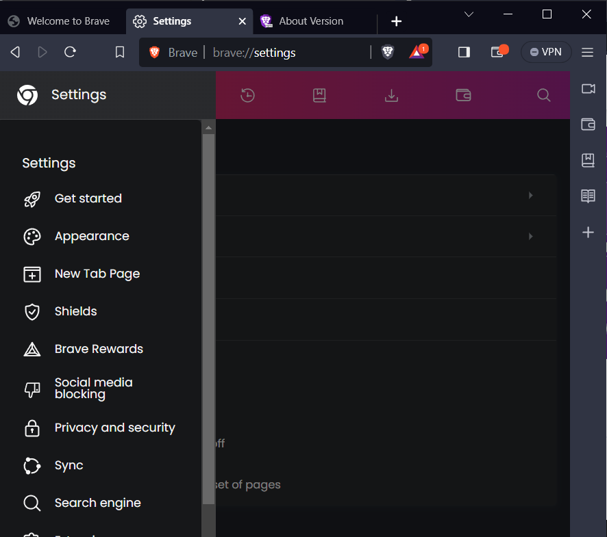 Chrome Logo Is Shown In Dark Mode In The Bravesettings Page In 15517 · Issue 31355 · Brave