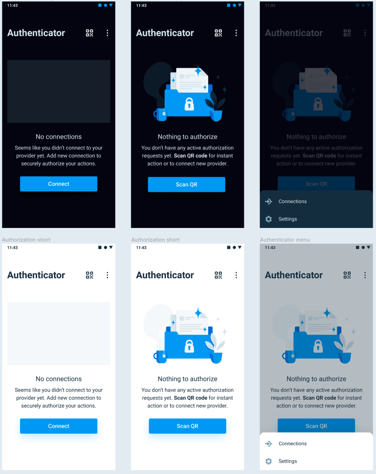 Application UX/UI redesign · Issue #134 · saltedge/sca-authenticator-android · GitHub