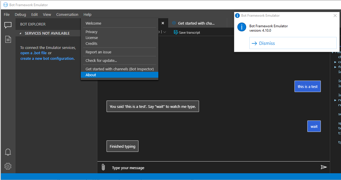 Bot Framework Emulator Doesnt Show Activities Timestamp And Typing Message · Issue 2198