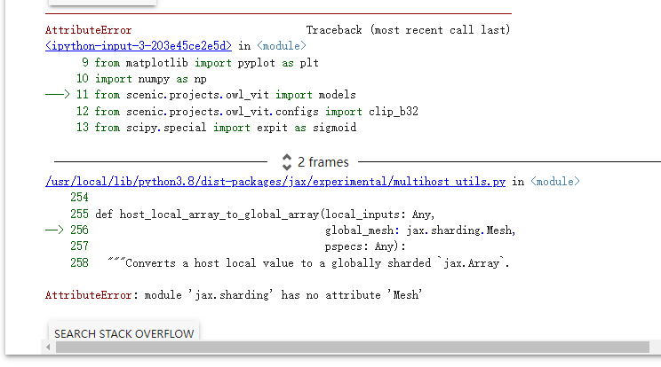 ImportError in colab notebooks · Issue #663 · google-research/scenic ...