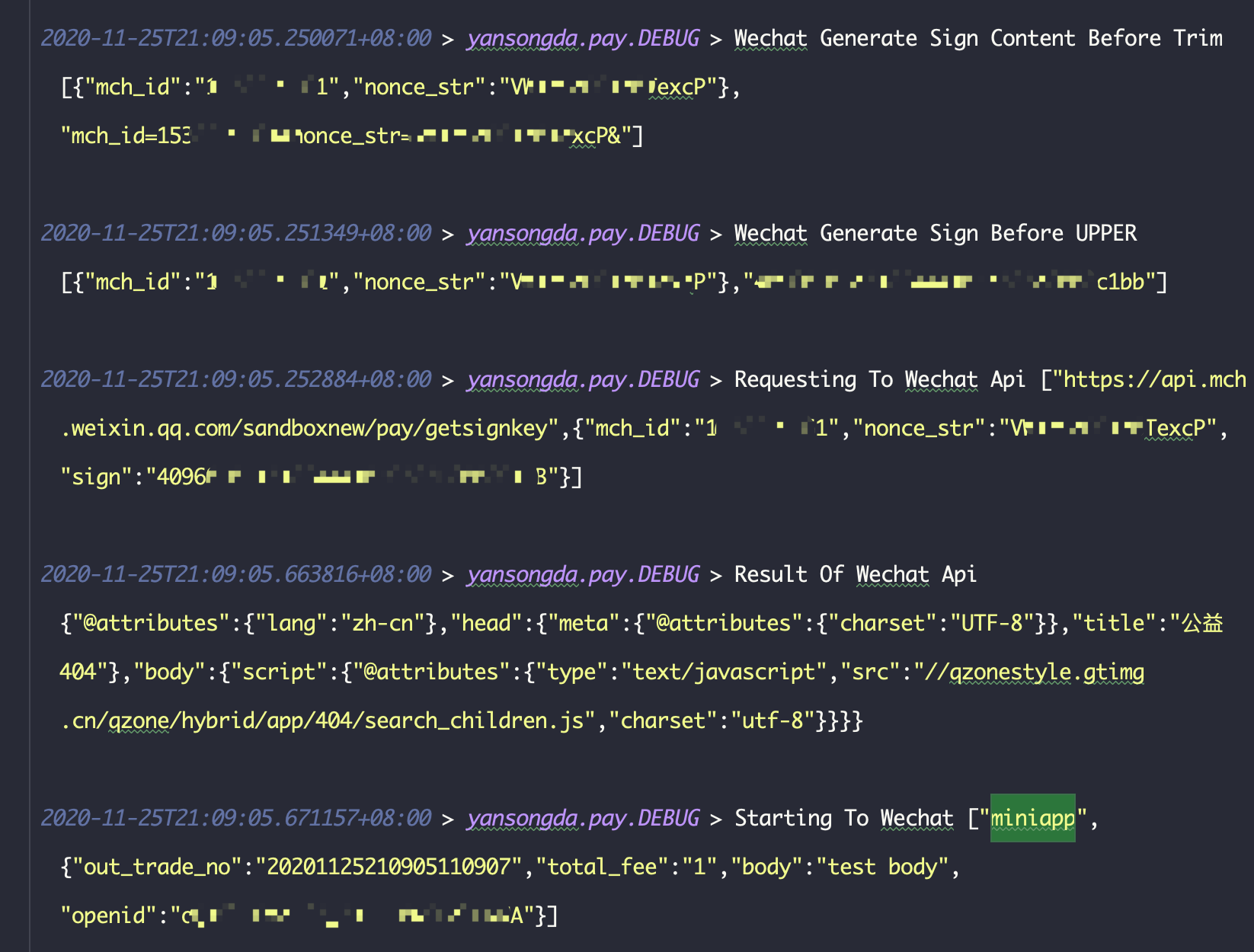 小程序支付报 "INVALID_ARGUMENT: Missing Wechat Config -- [key]" · Issue #404 · yansongda/pay · GitHub