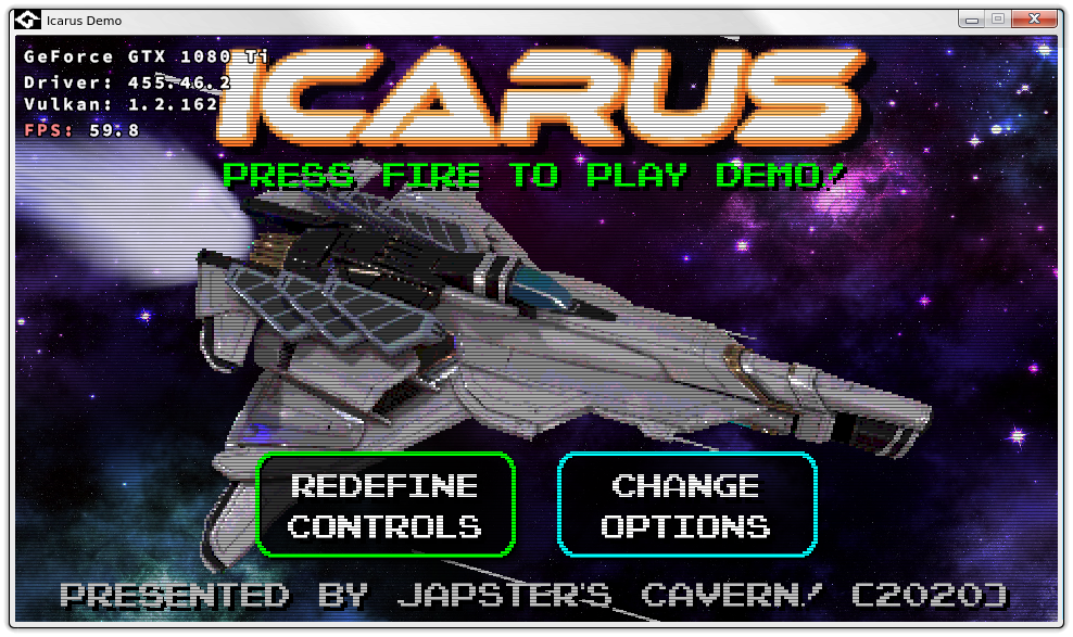 Icarus demo has horizontal line artifacts on Intel Skylake with wine ...