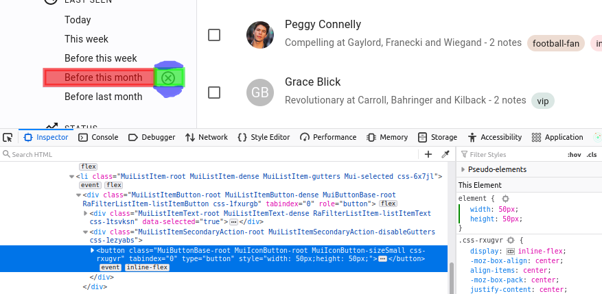 CRM demo unable to clear filter form when clicking ⦻ in Firefox · Issue #7559 · marmelab/react ...