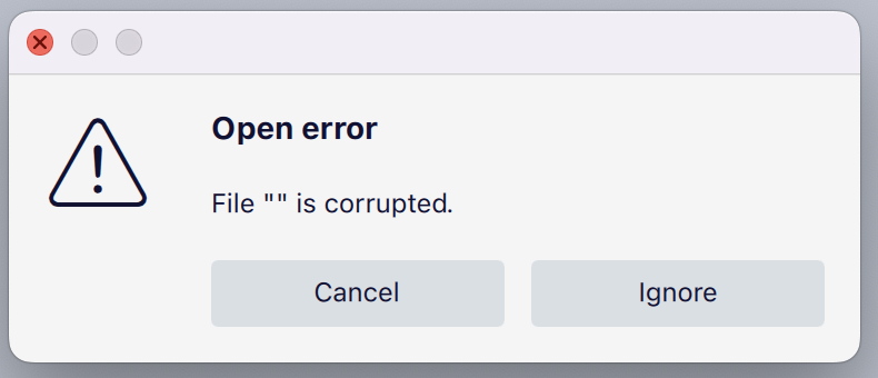 [MU4 Issue] Open corrupt file dialog shows `""` for .musicxml files · Issue #15545 · musescore ...