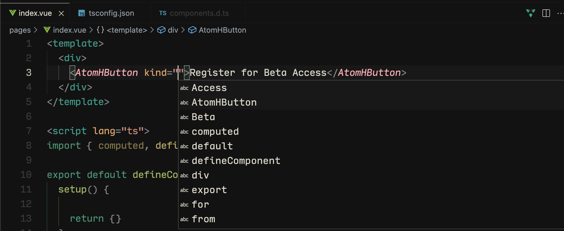 component typescript problem · Issue #12902 · nuxt/nuxt · GitHub