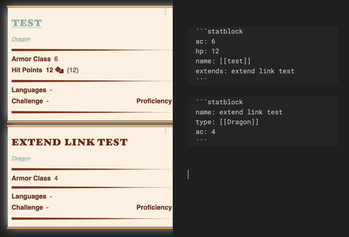 Links not rendering when extending · Issue #149 · javalent/fantasy-statblocks · GitHub