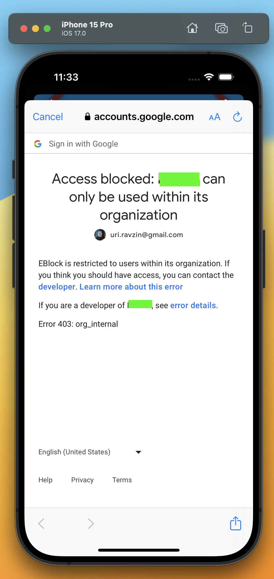 can't recover from "error 403: org_internal" · Issue #136541 · flutter/flutter · GitHub