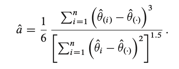 Bias corrected and accelerated confidence interval · Issue #311 ...
