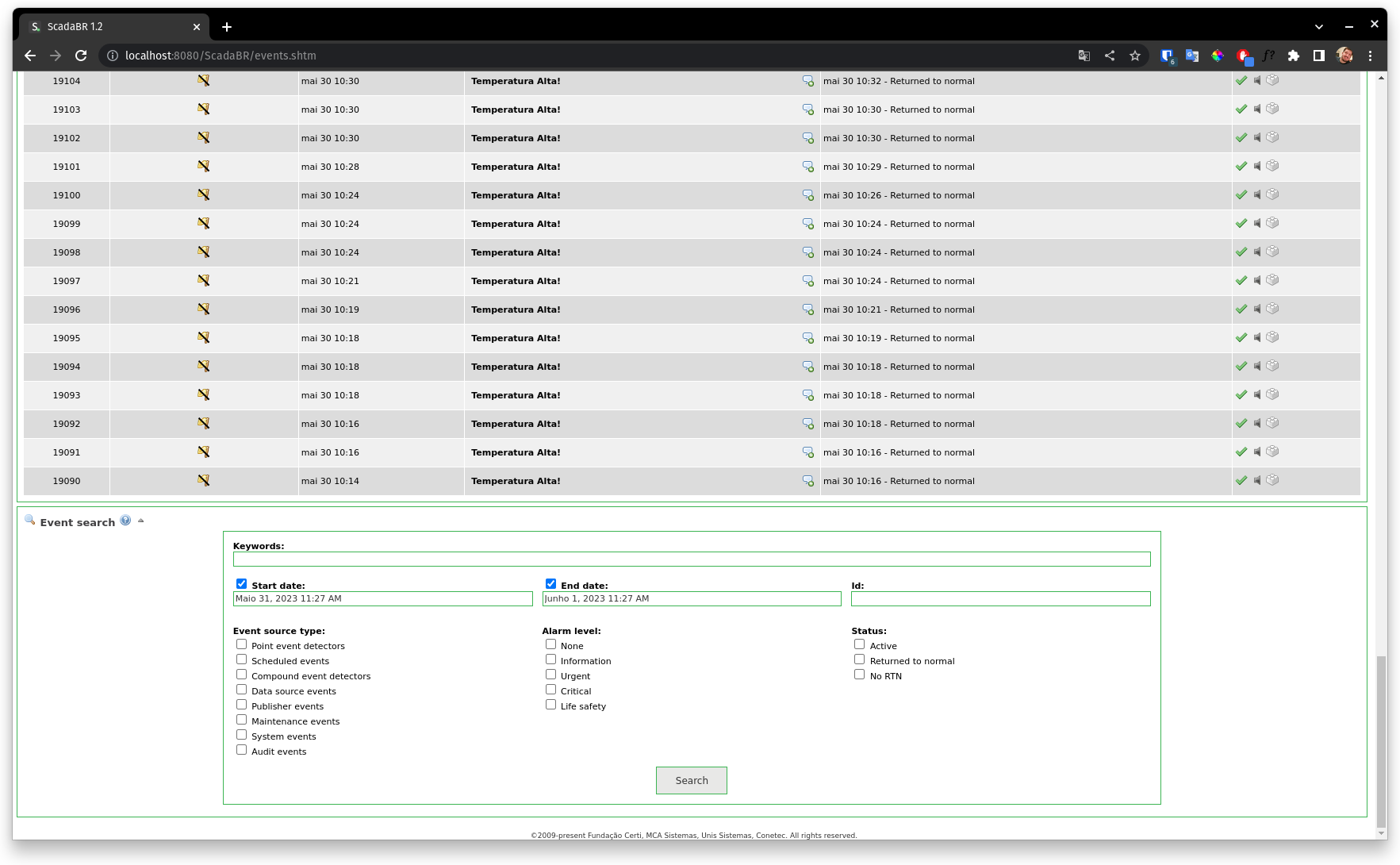 Expansion Of The Event Search Function · Issue 2693 · Scada Lts Scada Lts · Github