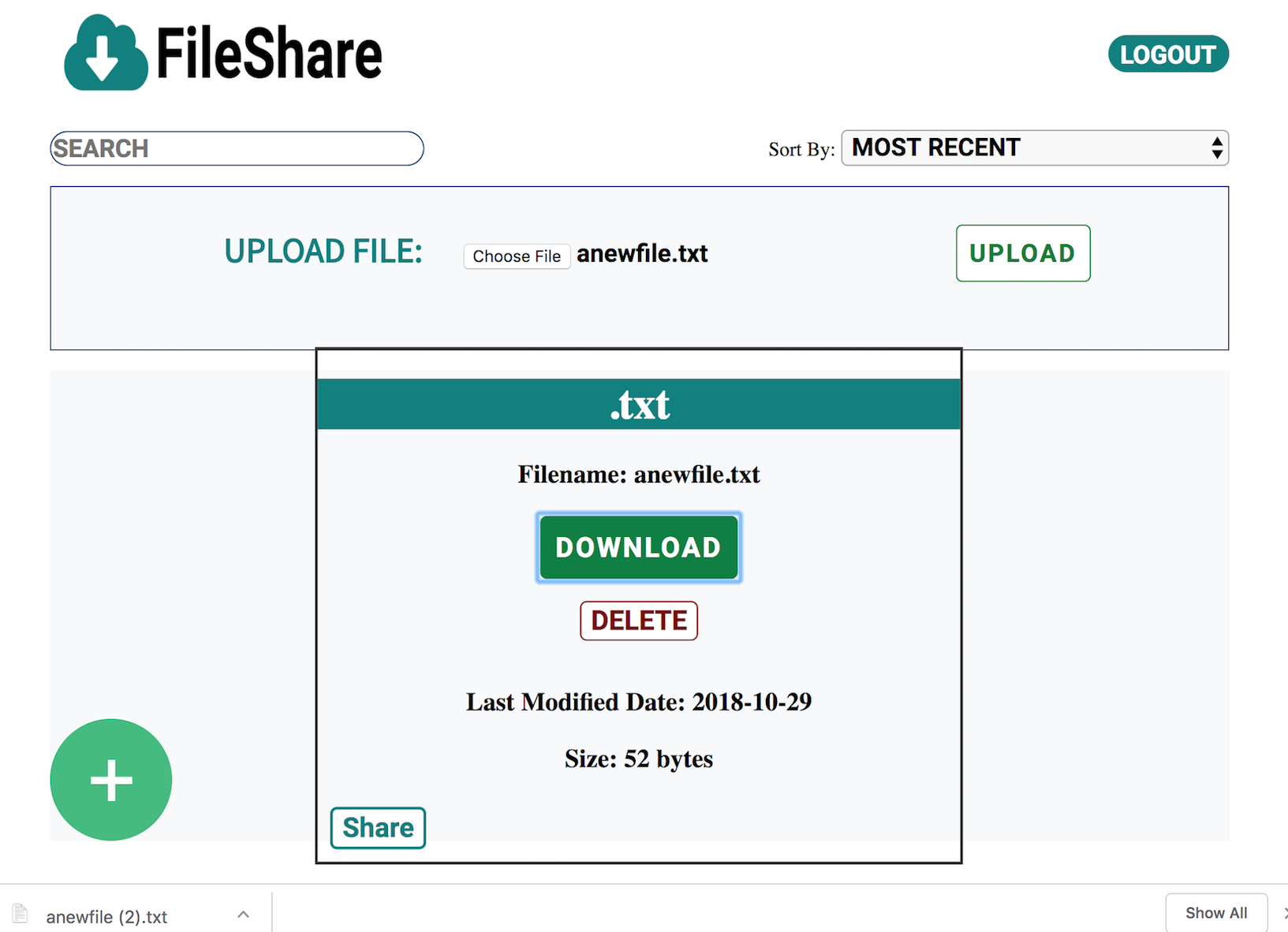 GitHub - azza314/fileshare